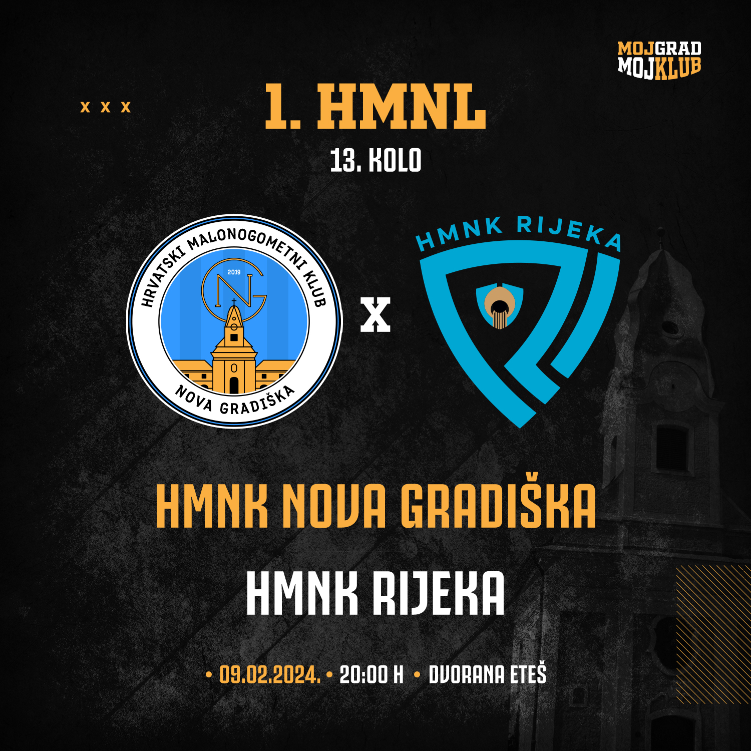 HMNK Nova Gradiška danas dočekuje vodeću momčad lige, u dvoranu ETEŠ ...