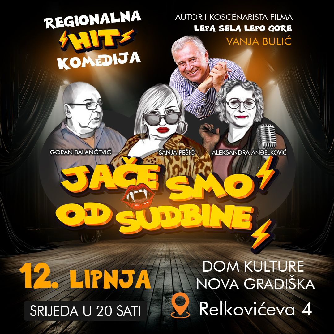 Još jedna hit predstava u Domu kulture: Jače smo od sudbine - Radio Nova Gradiška