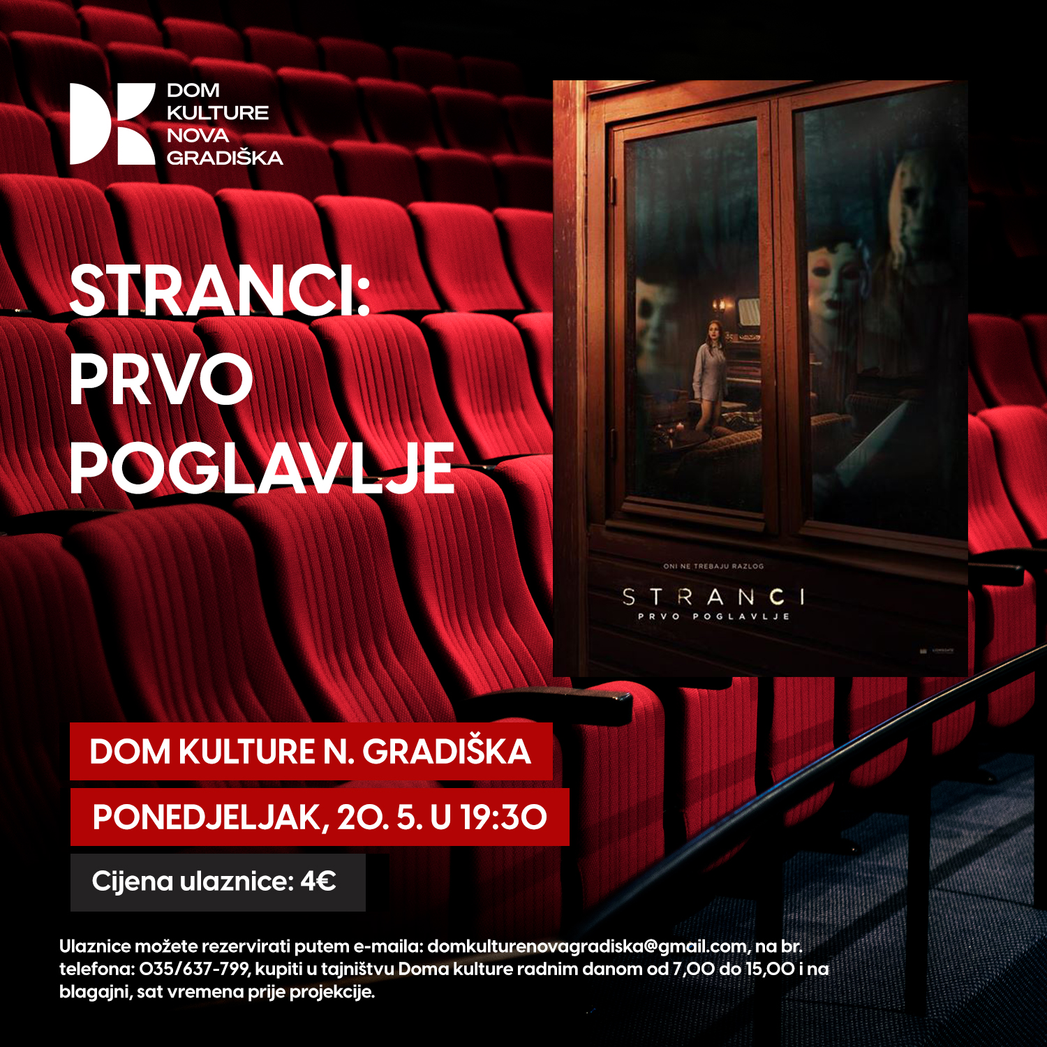 Kino NG prikazuje: STRANCI: PRVO POGLAVLJE - Radio Nova Gradiška